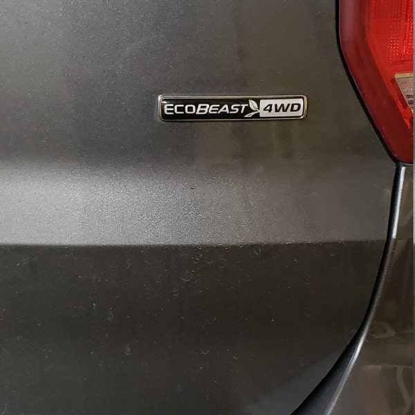 Gel Coated (domed) FORD ECOBEAST 4WD Emblem Overlays: Explorer, Escape ...