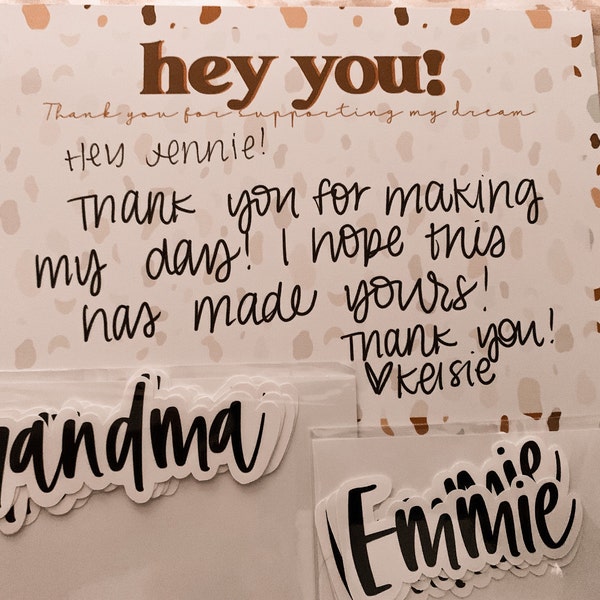 Custom Name Gift Tag Stickers - Etsy