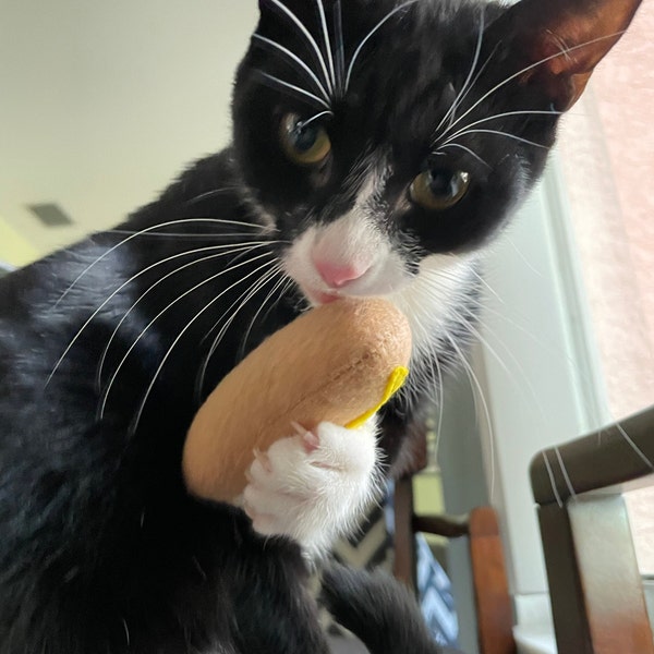 Corn Dog Cat Toy - Etsy
