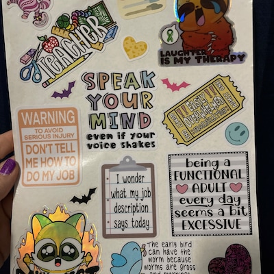 Floral Light Bulb Sticker Aesthetic Botanical Sticker for - Etsy