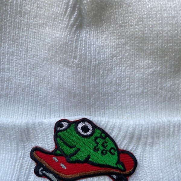 Skater Frog Iron on Patch, Patches, Patches Iron on ,embroidered Patch ...
