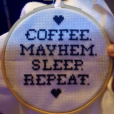 DIGITAL PATTERN the Star Tarot Card Modern Cross Stitch Moon Stars ...