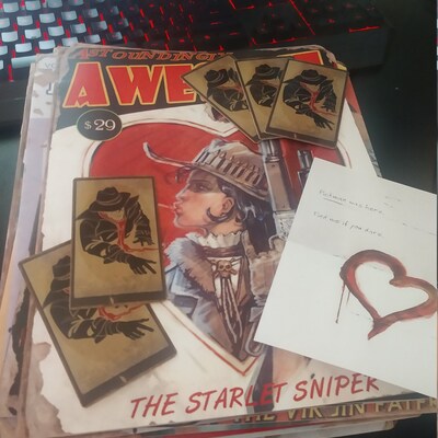 Un-official Handmade Fallout 4 Silver Shroud Calling Cards/business ...
