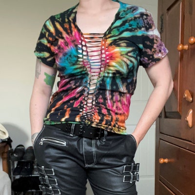 Tie Dye Hoodie, Half Reverse Dyed/ice Dyed Hoodie, Handdyed Pullover Hoodie, Earthy, Mens/unisex ...