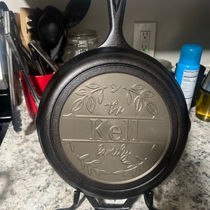 Personalized/custom Cast Iron Skillet - Etsy