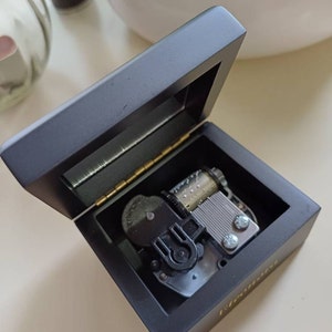 Black Vintage Cover Rectangle Music Box 70 SONGS TUNE - Etsy