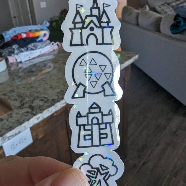 Mickey Mouse Peace Sign Hands Clear Sticker Walt Disney World Sticker ...
