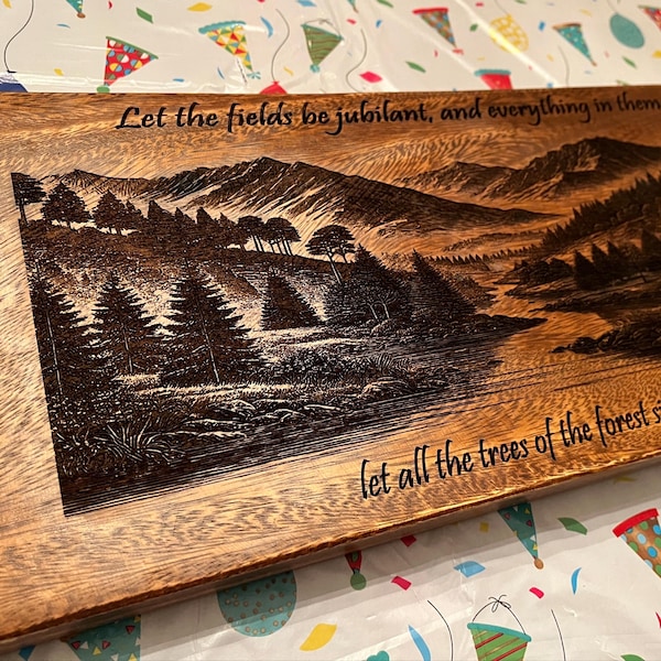 Mountains River Laser Engrave File: Nature Scene (digital Download) - Etsy