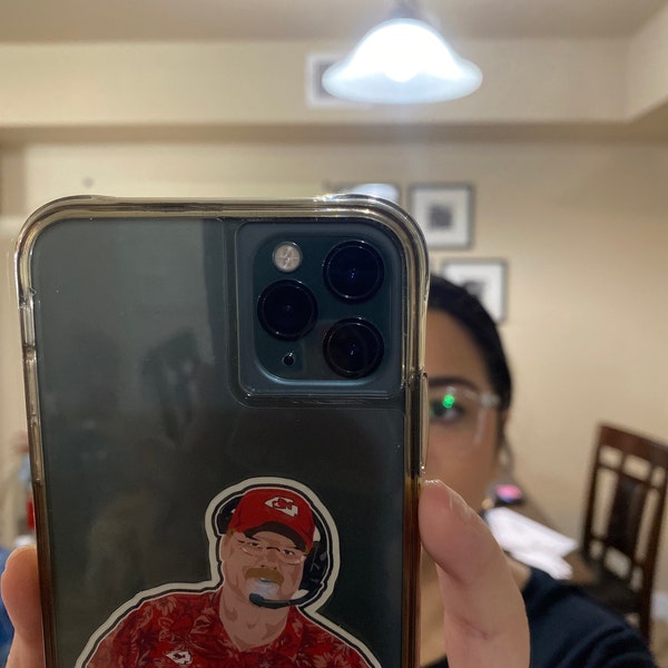 ANDY REID Kansas City Chiefs Sticker Weatherproof Vinyl Hydroflask ...