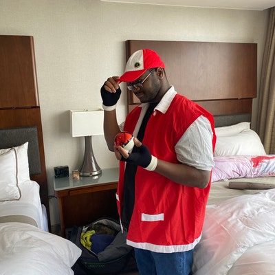 POKEMON GO Trainer Red Cap Nintendo Embroidered Hat Anime Cosplay ...