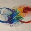 Infinity Feather Cross Stitch Pattern 1 Instant PDF Download- Infinity ...