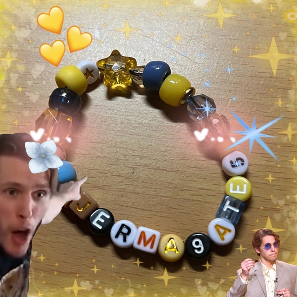 Jerma985 Inspired Personalized Beaded Kandi Pony Beads Elastic ...