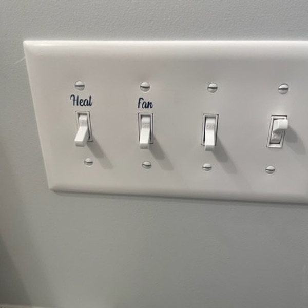 Custom Light Switch Labels // Light Switch Stickers // Light Plate ...