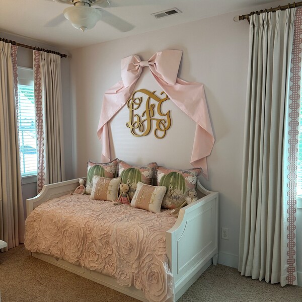 Large Wall Bow in Baby Blue, Big Bow for Events, Rooms or Nursery Decor ...