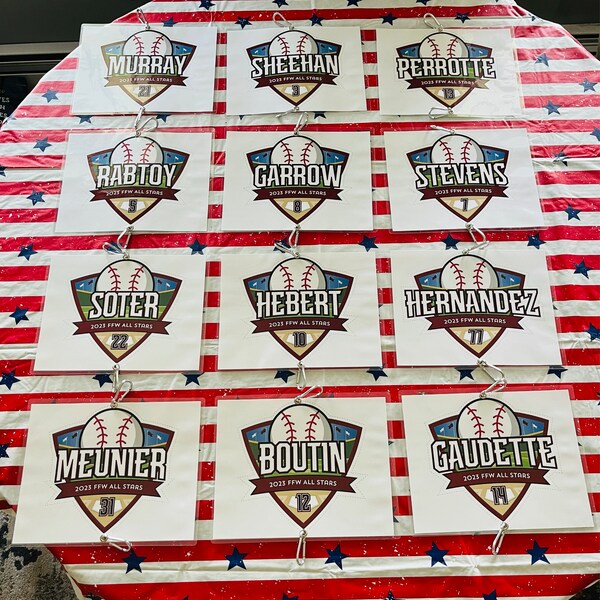 Custom Baseball Tournament Sign - DIGITAL FILE - Shield Design 2 - Door ...