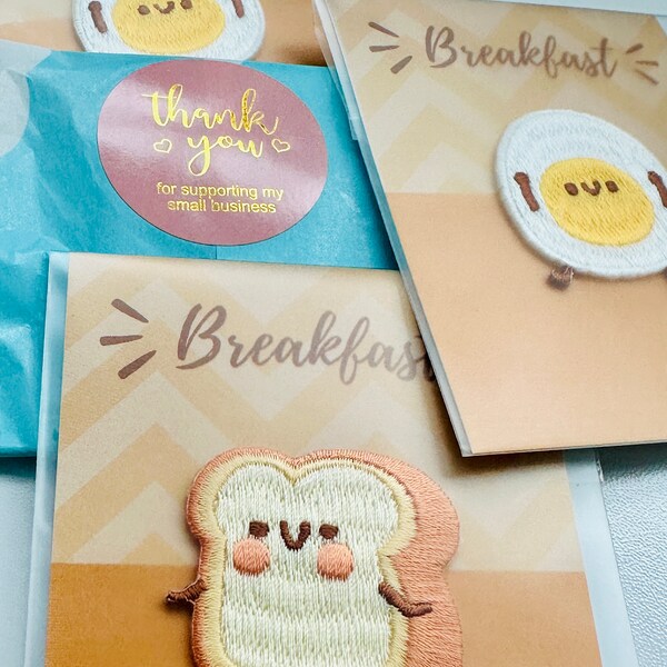 Morning Breakfast Cute Embroidery Patches Collection - Etsy