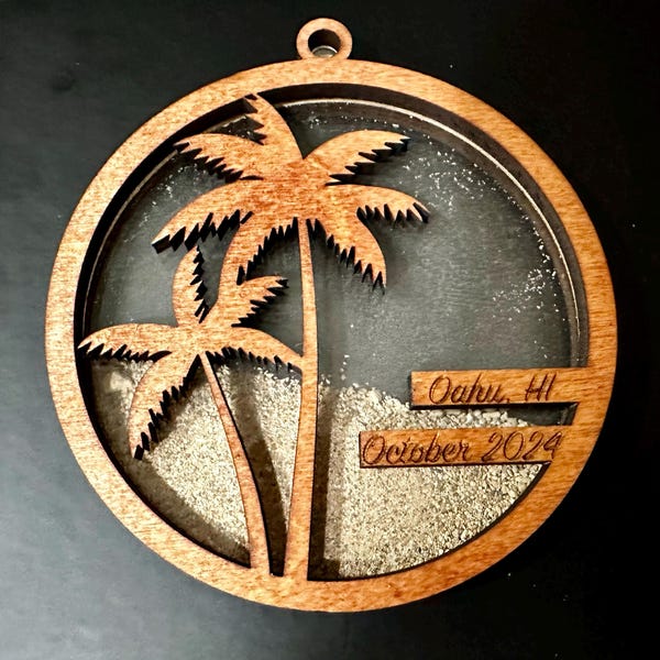 Beach Keepsake, Sand Jar, Beach Wedding Favor, Family Vacation Ornament ...