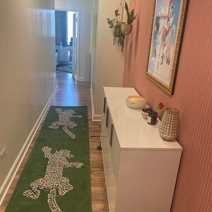 Leopard Area Rug Animal Print Rug Green Area Rug Carpet - Etsy