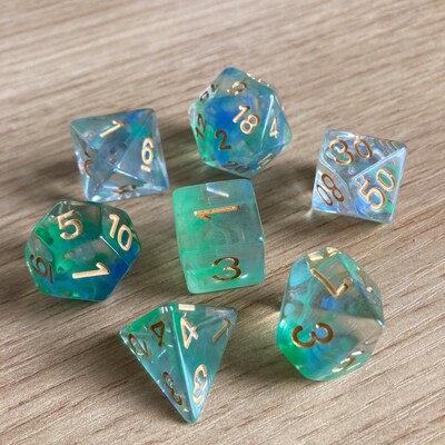 Under the Sea Tide Pool Dnd Dice Set Perfect Gift for Fans of Dungeons ...