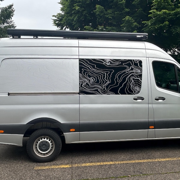 Topo Map Vinyl Graphics for Truck Rear Window - Etsy