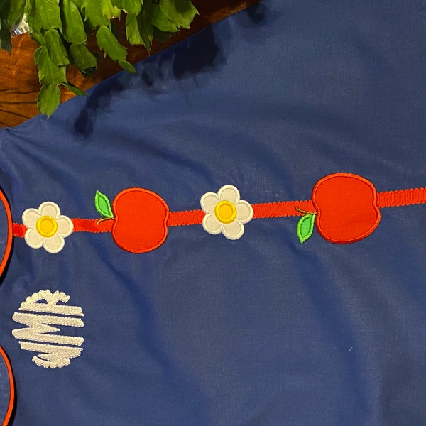 Apple Applique Embroidery Design. Fruit Applique Embroidery Design ...