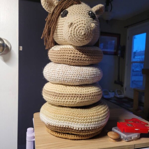 PDF PATTERN: Ring Stacker Farm Animals **crochet Pattern Only, Not ...