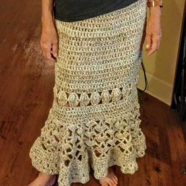 PATTERN for Maxi Skirt / Crochet Long Skirt / Crochet Pattern PDF ...