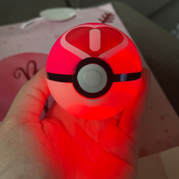 Light up Pokeball LED Prop Cosplay Costume Glow Ultraball Glow Loveball ...