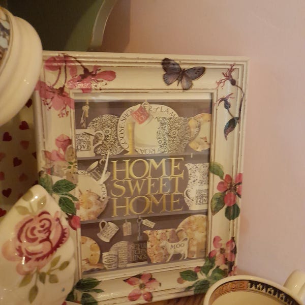 Emma Bridgewater Inspired Red and Blue Anemone Flower Design Decorated ...