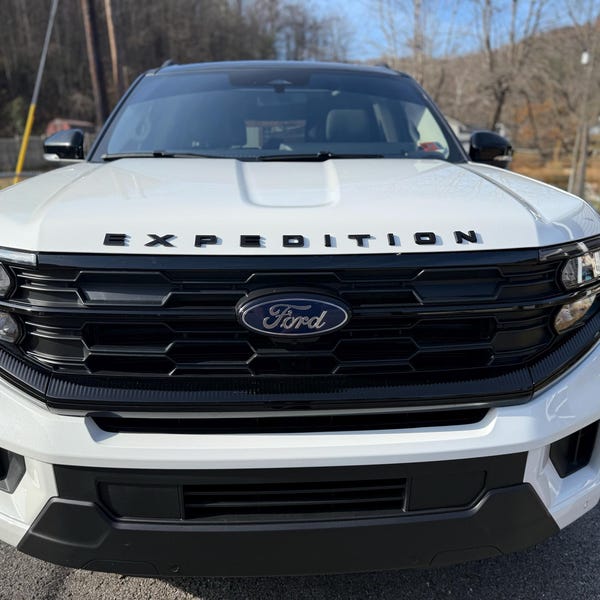 Matte Black EXPEDITION XLT MAX Overlay Letters Emblem - Fits 2022-2024 ...
