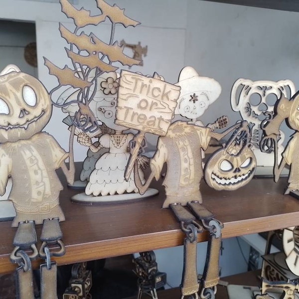 Hillbilly Skeleton Band Figurines: Ideal Gift for Music Lovers ...