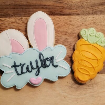 Nancy Bunny Plaque Cookie Cutter - Etsy