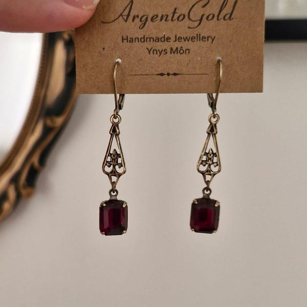 Regency Style Earrings, Vintage Drop Earrings, Edwardian Earrings ...