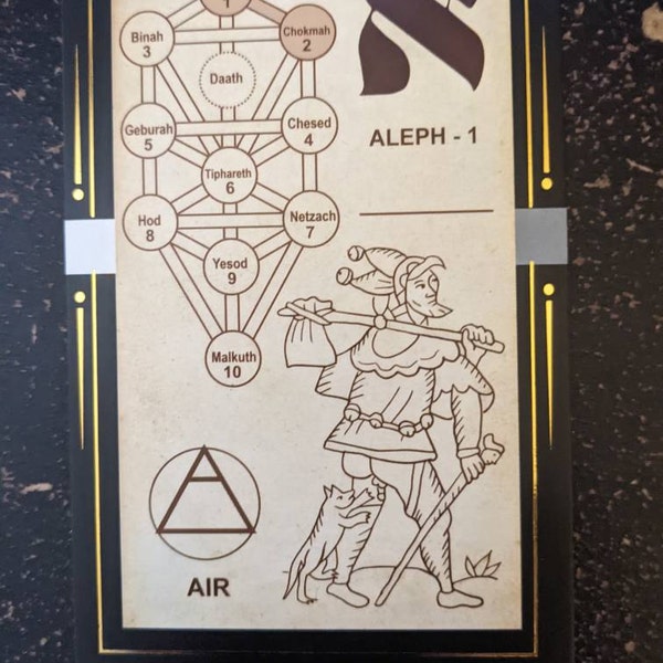 Kabbalistic Tarot Deck, Divination Cards, Unique Illustrated Occult ...