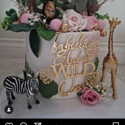 Name and Age Cake Charms Personalised Various Sizes & - Etsy