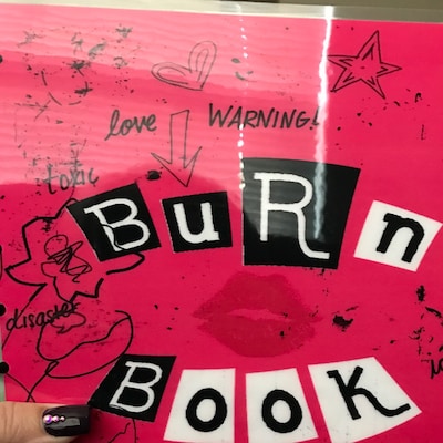 Front and Back Cover Set Mean Girls Inspired burn Book for Use With ...