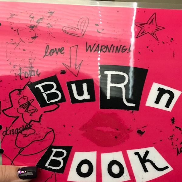 Front and Back Cover Set Mean Girls Inspired *burn Book* 4 Use W ...