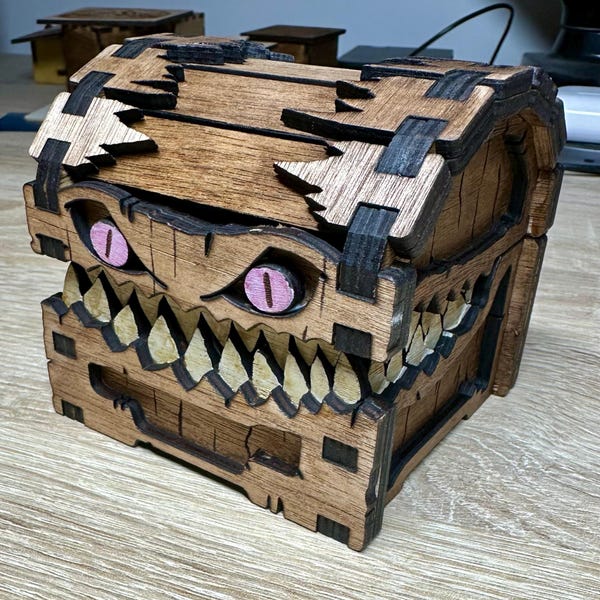 Mimic Chest Laser Cut Files: SVG, DXF, CDR (digital Product) - Etsy