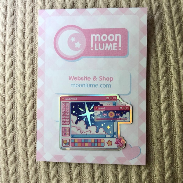Starry Night Paint UI Holographic Vinyl Sticker - Cute Waterproof ...