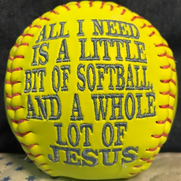Personalized Softball/baseball With Extra Info - Etsy