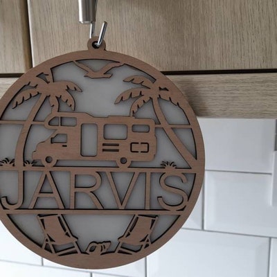 Caravan Name Sign, SVG, Travel Themed Door or Wall Hanger, Laser Cut ...