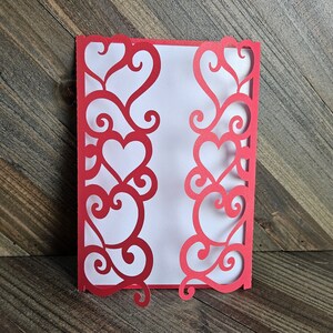 Laser Cut Wedding Invitation Template SVG Cricut Cut File - Etsy