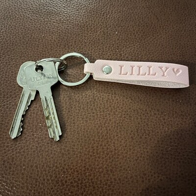 PERSONALISED LEATHER Keyring....free Delivery - Etsy UK