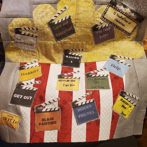 Popcorn Movie Circus PDF Quilt Block Pattern - Includes Instructions ...