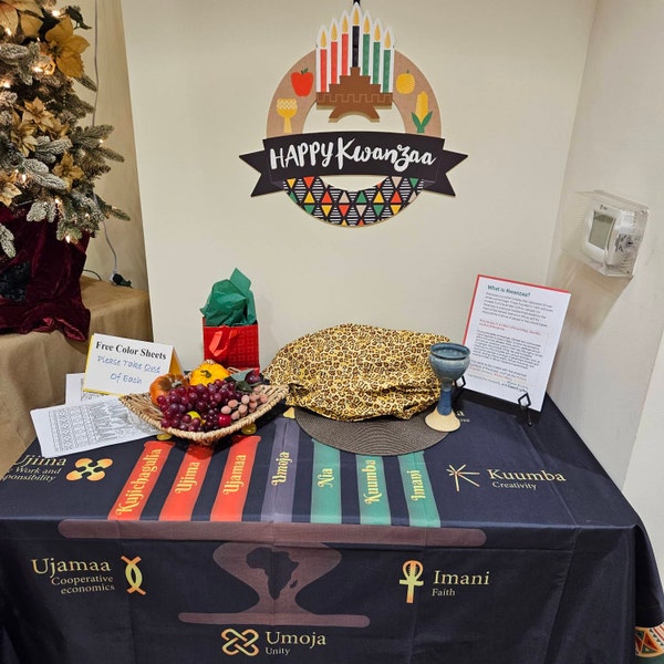 Happy Kwanzaa - Outdoor African Heritage Holiday Party Decor - Front ...