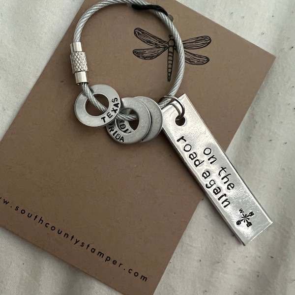 Travel Token Keychain - Etsy
