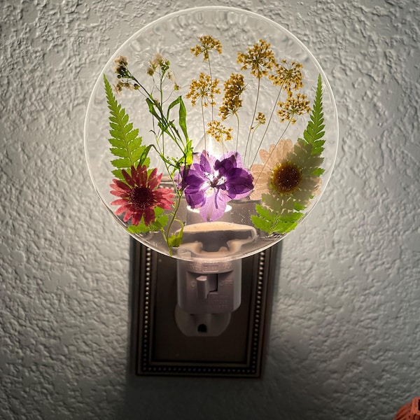 Handmade Flower Night Light, Sunflower Nightlights, Floral Night Light ...