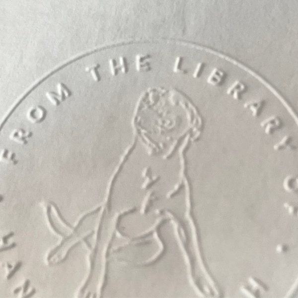 Library Embosser #47 - Custom Pet Illustration - Embossing, Book ...