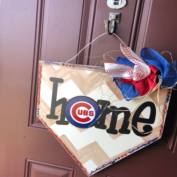Chicago Cubs JUMBO HUGE HOME Plate Baseball Softball Pentagon Front ...