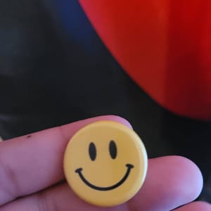 Yellow Happy Face Smiley Face Pin Badge Pinback Button 1 Pin 1.5 Pin 2. ...